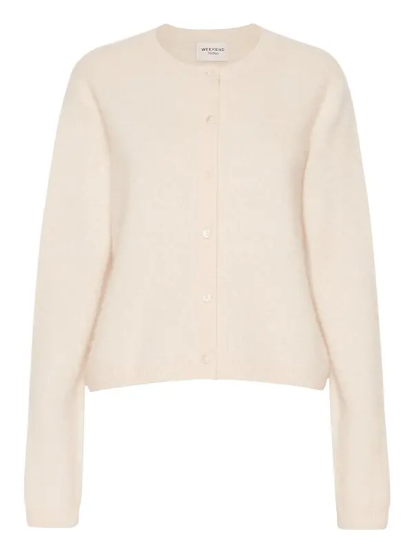 Max Mara Wool-cashmere Cardigan - Neutral