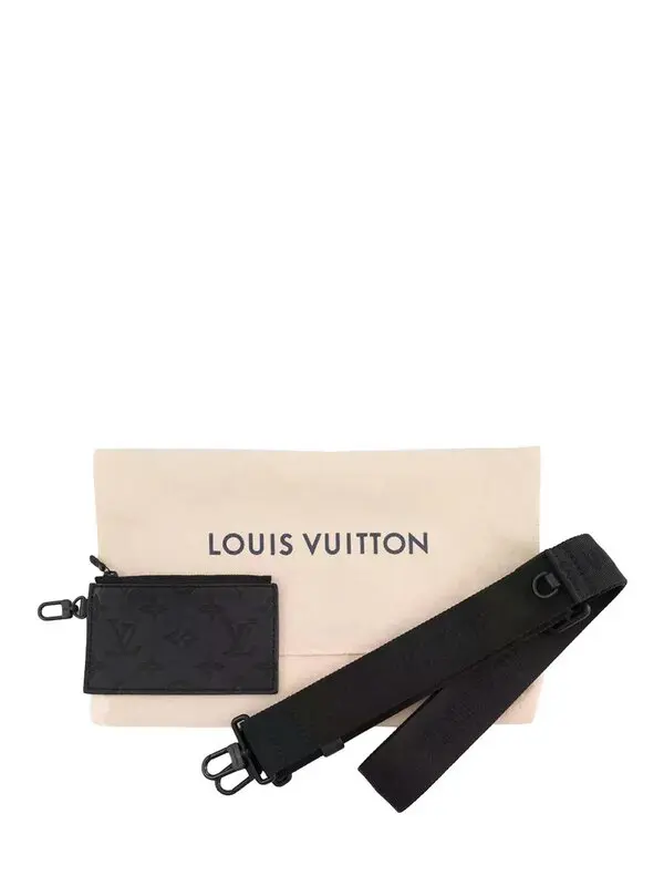LOUIS VUITTON 2021-2026 Monogram Shadow Gaston Wearable Wallet Crossbody Bag - Black