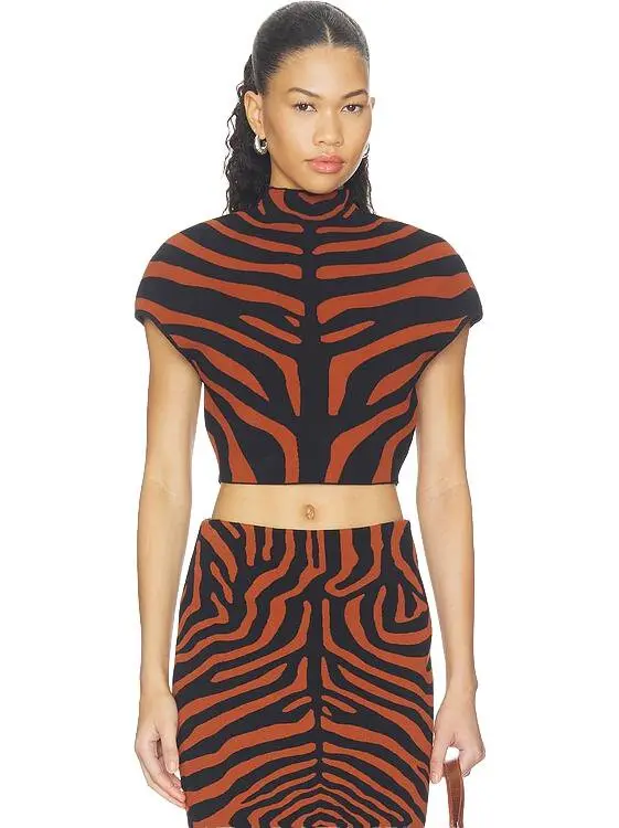 ET OCHS Rumi Knit Top In . Also - Brown