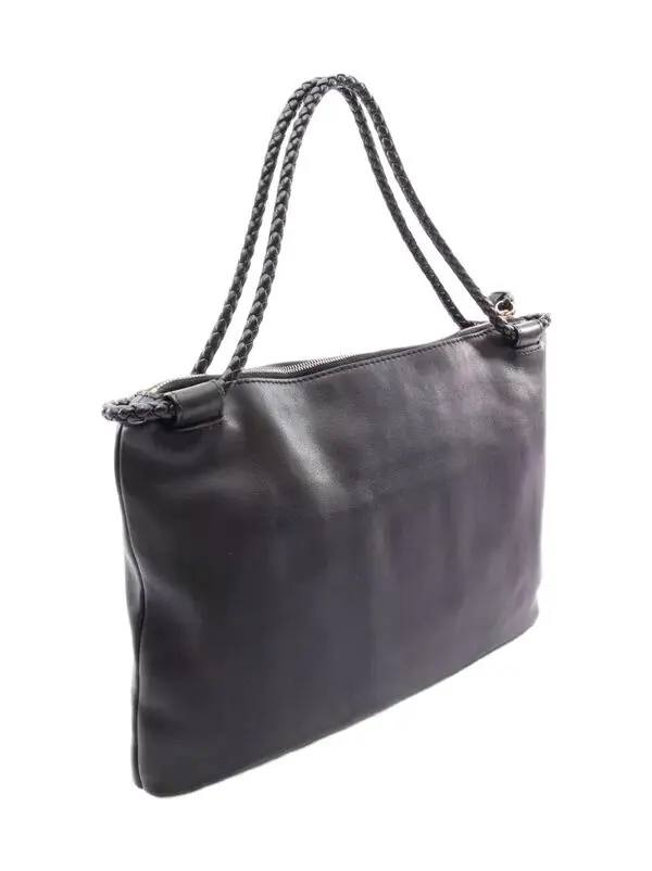 Gucci 2010s Woven Tassel Tote Bag - Black