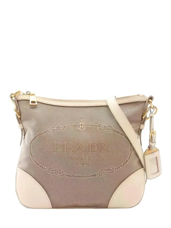 Prada 2010s Jacquard Shoulder Bag - Neutrals