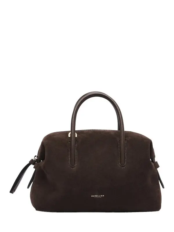 DEMELLIER Stockholm Small Suede Top-handle Bag - Brown