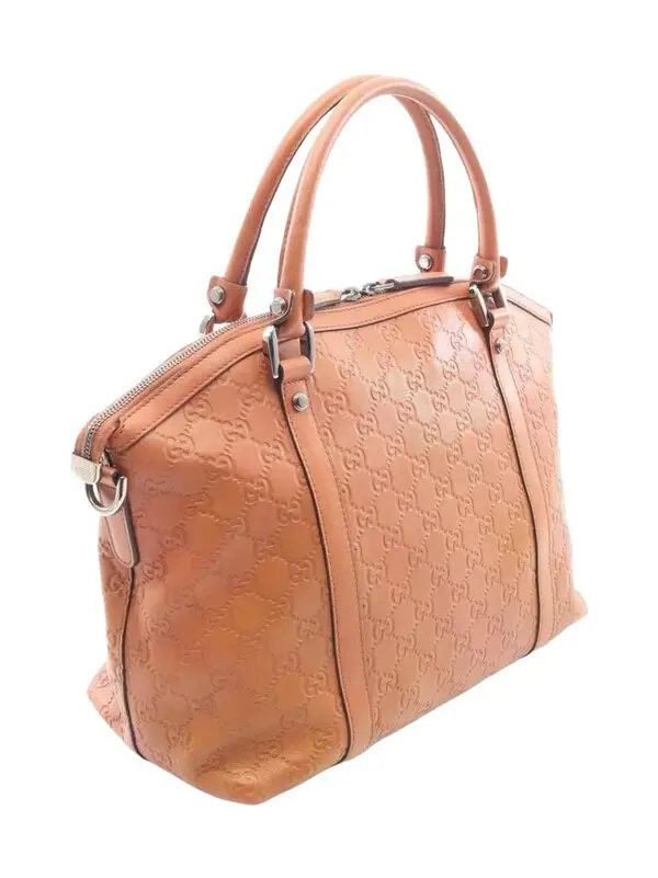 Gucci 2000s Interlocking G Guccissima Tote Bag - Brown