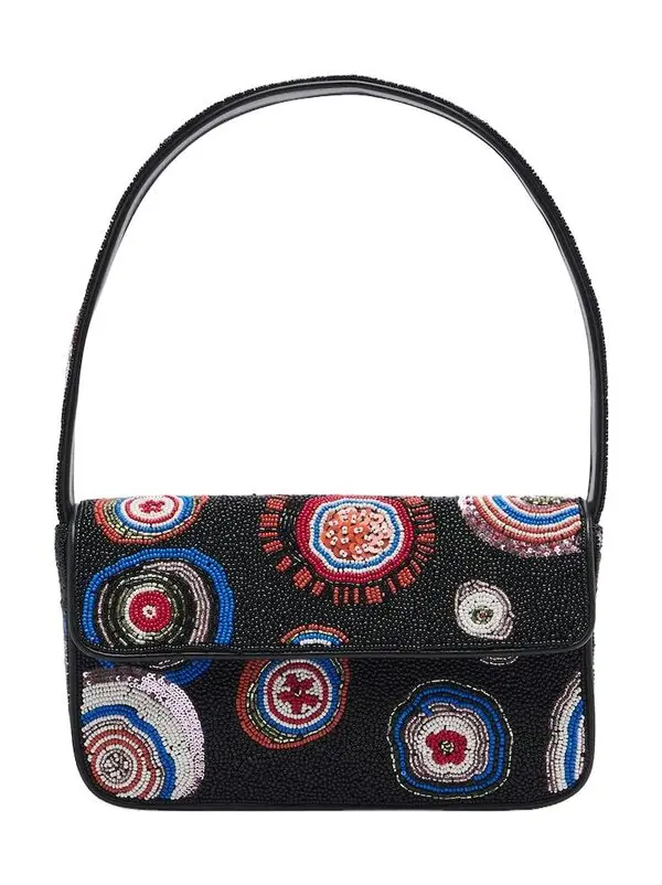 Staud Tommy Small Beaded Shoulder Bag - Multicoloured