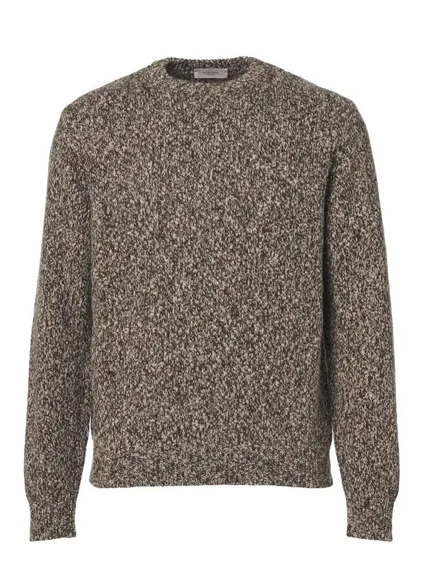 Agnona Wool And Cashmere Sweater - Brown