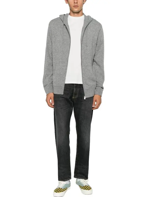 From Future Zip-up Hood Cardigan - Grey