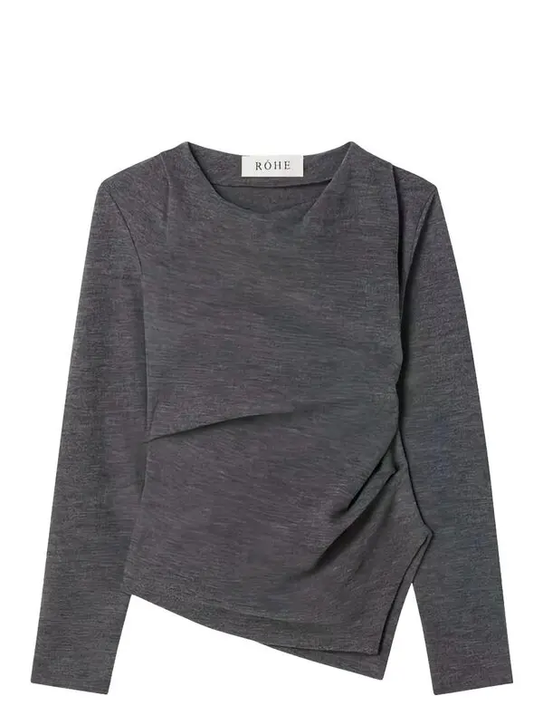 RÓHE Twisted Long-sleeve Top - Grey