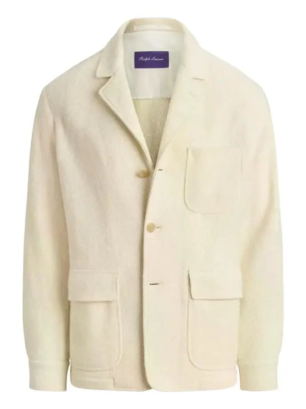 Ralph Lauren Purple Label Three-button Pocket-detail Jacket - Neutrals