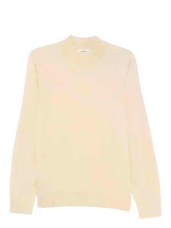 Sandro Mock-neck Sweater - Neutrals