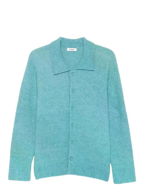 Sandro Button-up Cardigan - Blue