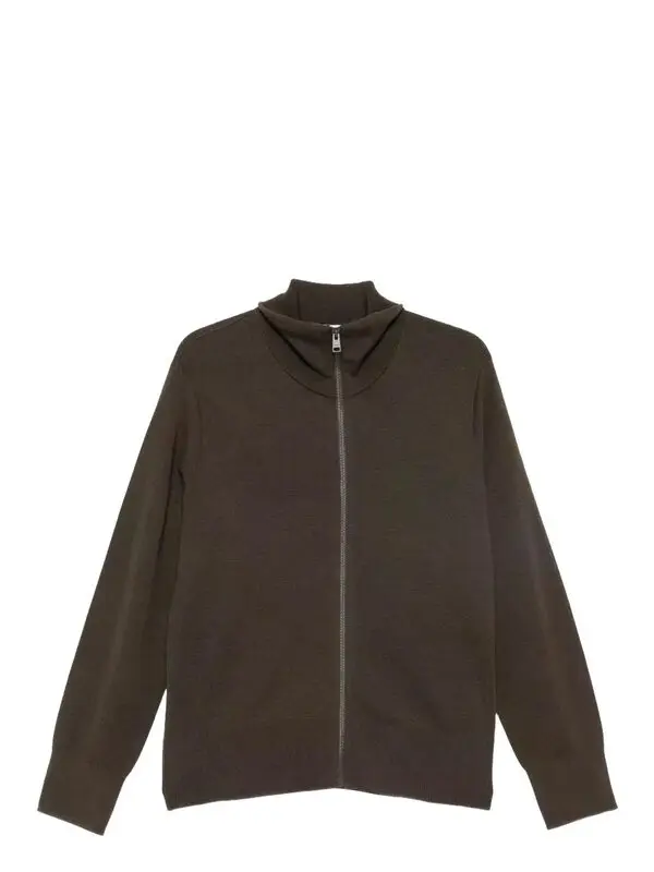 Sandro Zip-up Cardigan - Brown