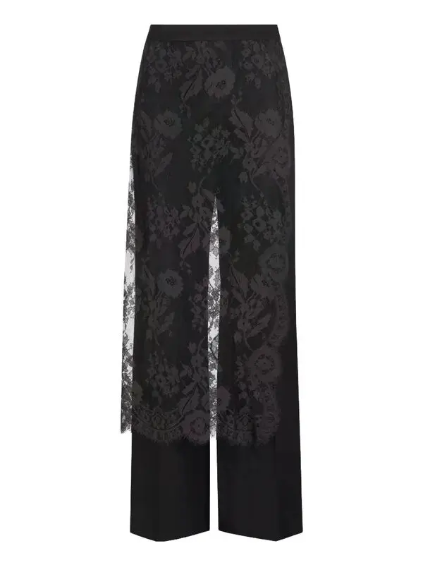 Zimmermann Valiant Lace-panel Trousers - Black