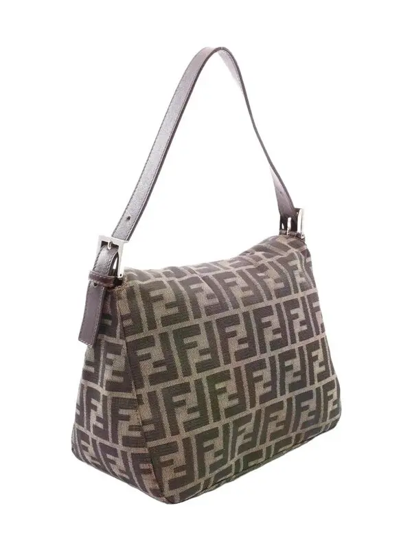 Fendi 2000s Zucca Shoulder Bag - Brown