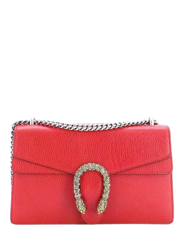 Gucci Dionysus Bag Leather Small Shoulder Bag - Red