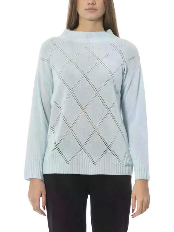 BALDININI Diamond-pattern Sweater - Blue