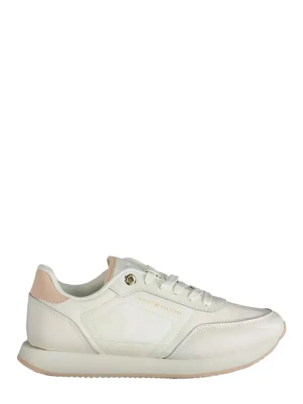 Tommy Hilfiger Quilted Logo-lettering Sneakers - Neutrals
