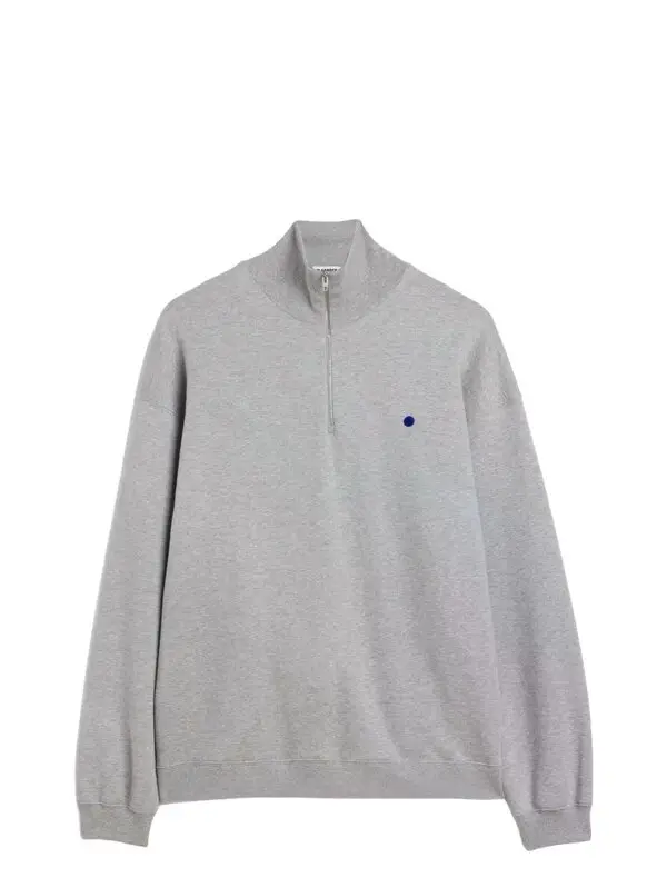JIL SANDER Cashmere-blend Zip-up Sweatshirt - Grey