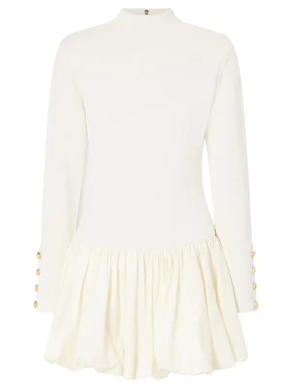 Aje Elodi Crepe Mini Dress - Neutrals
