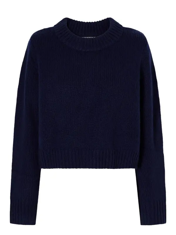 LA LIGNE Marin Wool And Cashmere-blend Sweater - Blue