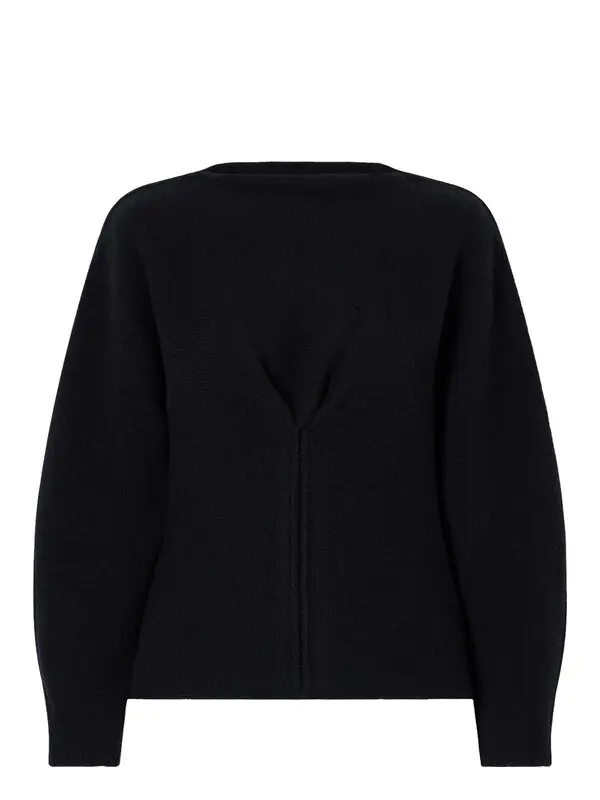 Carolina Herrera Wool And Cashmere-blend Sweater - Black