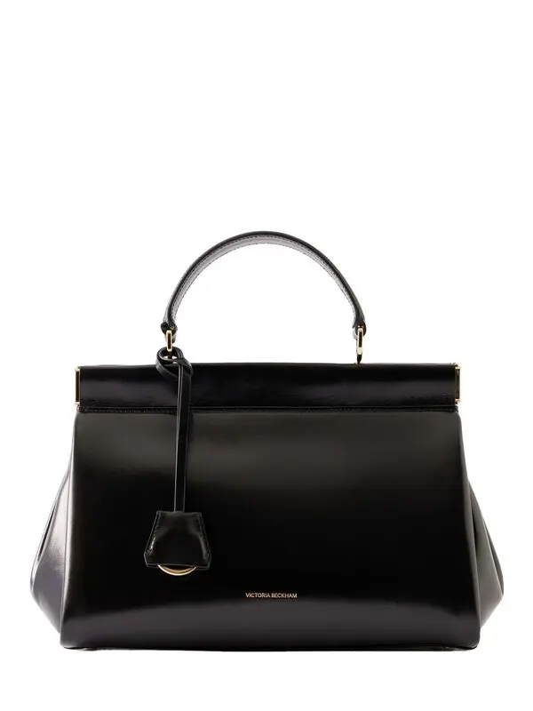 Victoria Beckham Sloane Frame Leather Tote - Black