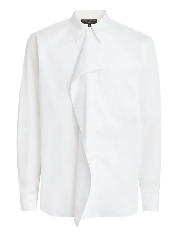 Comme Des Garçons Cotton Flap Shirt - Black