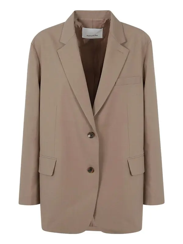 THE FRANKIE SHOP Bea Oversized Blazer - Beige