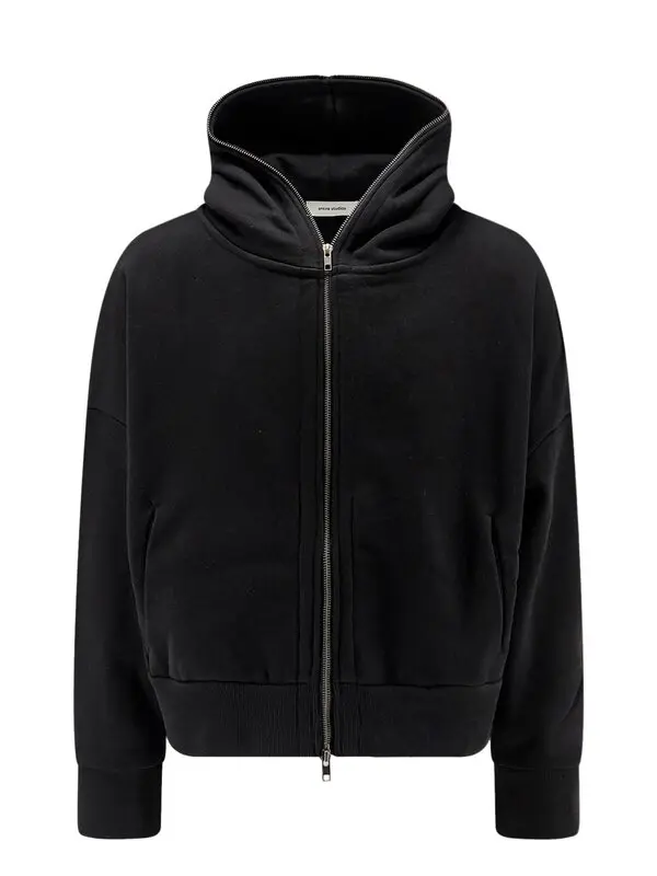 ENTIRE STUDIOS Cotton Eternal Zip Hoodie - Black