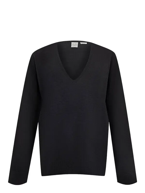 TOTEME Lyocell And Cashmere Blend Sweater - Grey