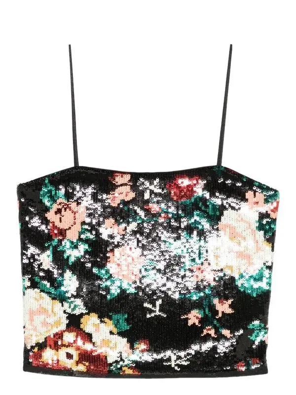 FORTE_FORTE Sequined Bralette Top - Multi