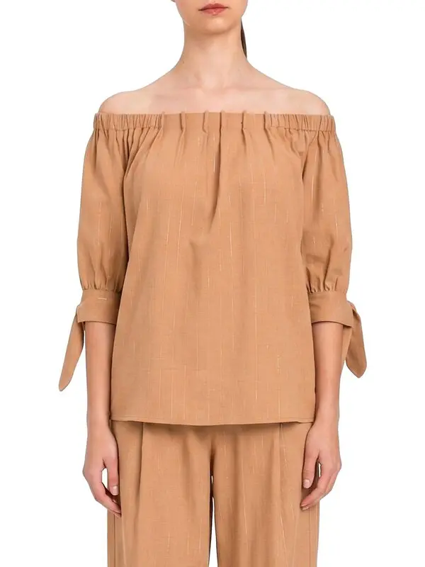 TWINSET Viscose And Cotton Blend Top - Hazel