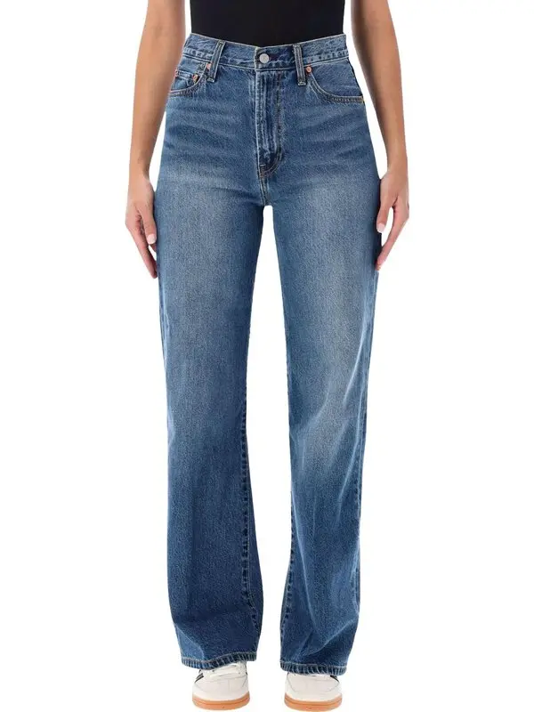 LEVI'S Ribcage High-waisted Wide-leg Jeans In Recycled Denim - Blue