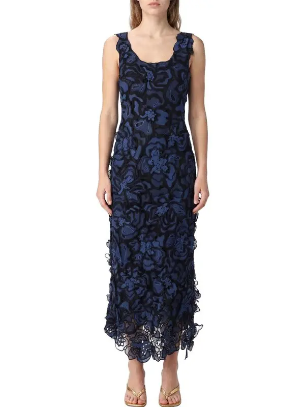 Simkhai Off-the-shoulder Floral Lace Midi Cocktail Dress - Multicolor