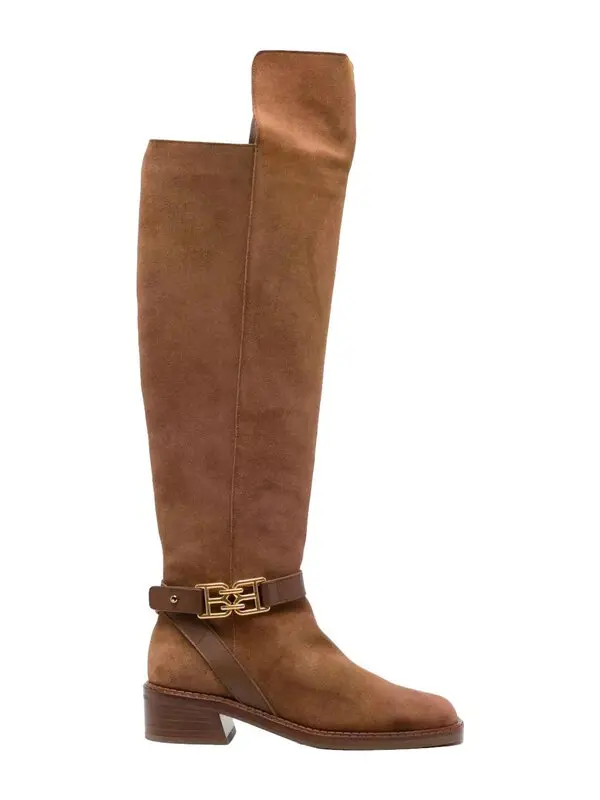 Bally Eloire Suede Long Boots - Brown