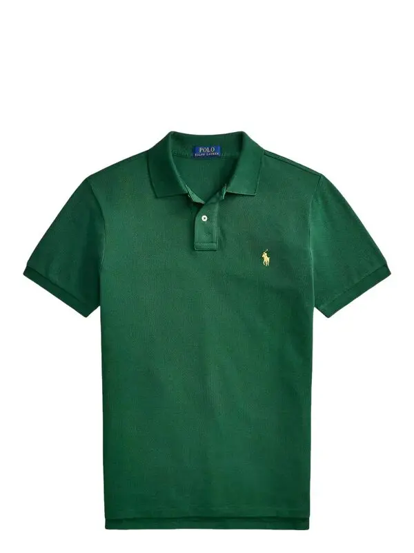 Polo Ralph Lauren Logo-embroidered Piqué Polo Shirt - Green