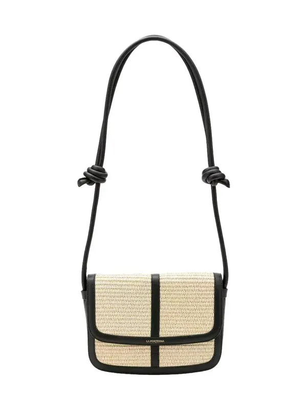 LA PORTEGNA Lucía Yute Shoulder Bag - Neutrals