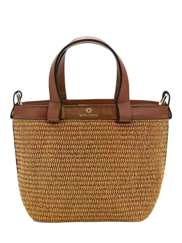 LA PORTEGNA Teresita Jute Tote Bag - Brown