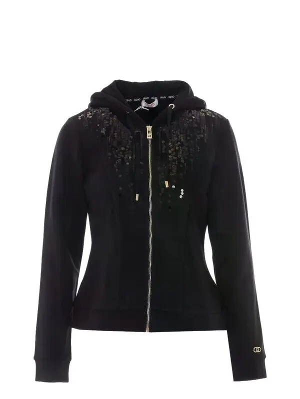 Liu Jo Hoodie With Sequins - Black