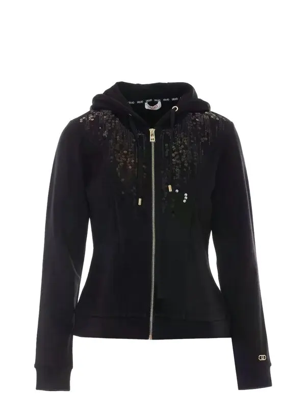 Liu Jo Hoodie With Sequins - Black