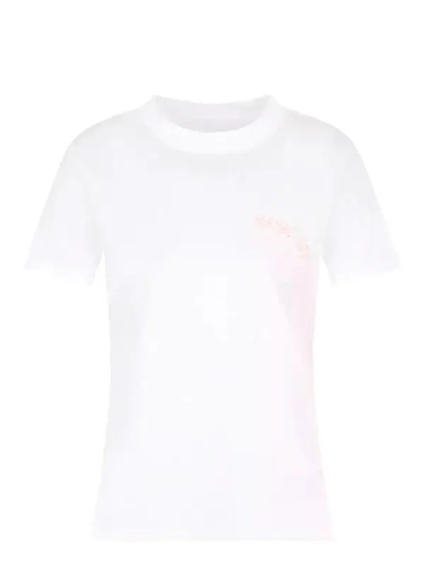 Armani Exchange Embroidered Crew-neck T-shirt - White