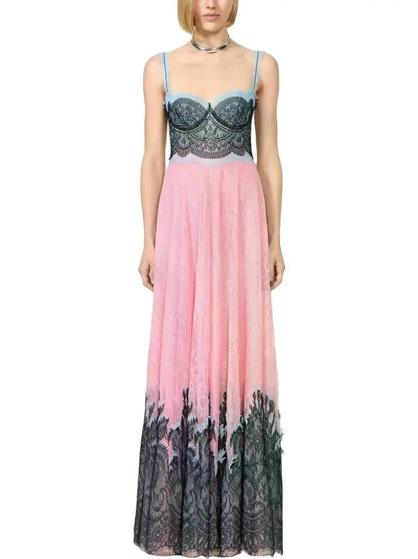 Costarellos Gallie Chantilly Lace Gown - Pink