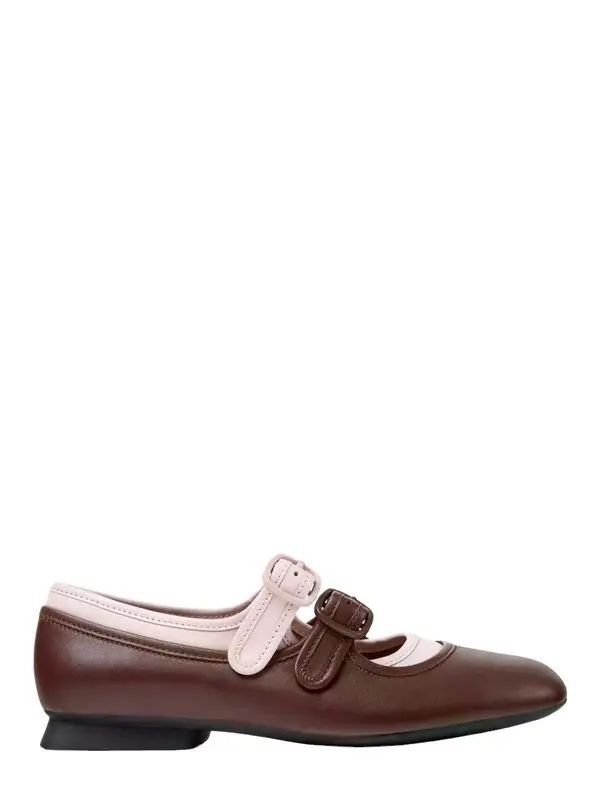 Camper Casi Myra Double-strap Ballet Flats - Brown