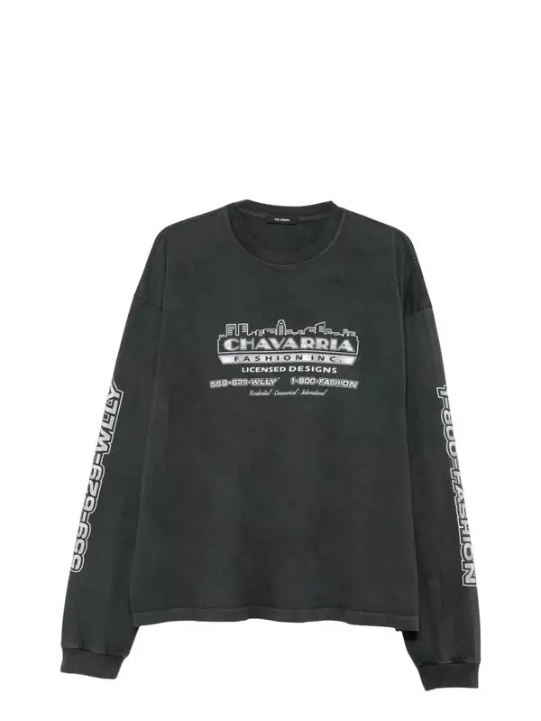 WILLY CHAVARRIA Buffalo Logo-print Sweatshirt - Grey