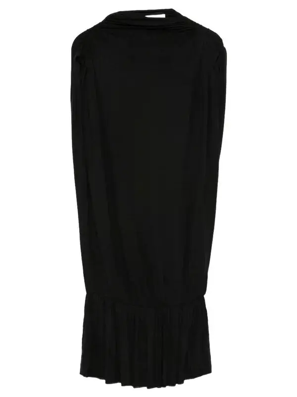 Gimaguas Bombi Gathered Ruffled Mini Dress - Black