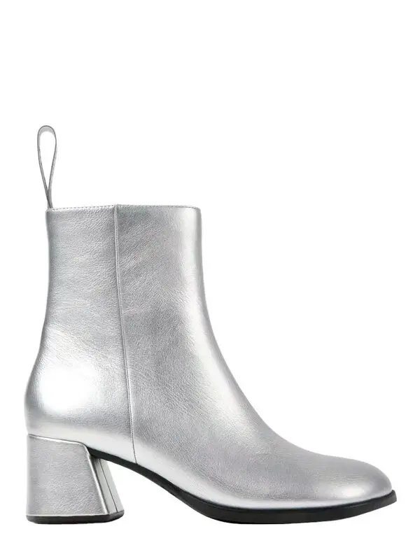 Camper Kora Ankle Boots - Silver