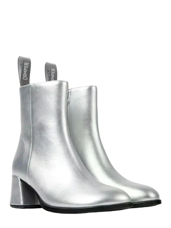 Camper Kora Ankle Boots - Silver
