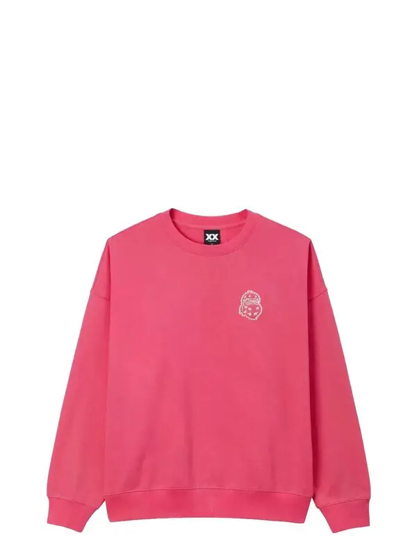 FINGERCROXX Embroidered-slogan Sweatshirt - Pink