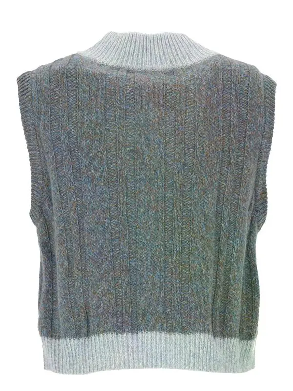 PENNYBLACK Cable-knit V-neck Sweater - Blue