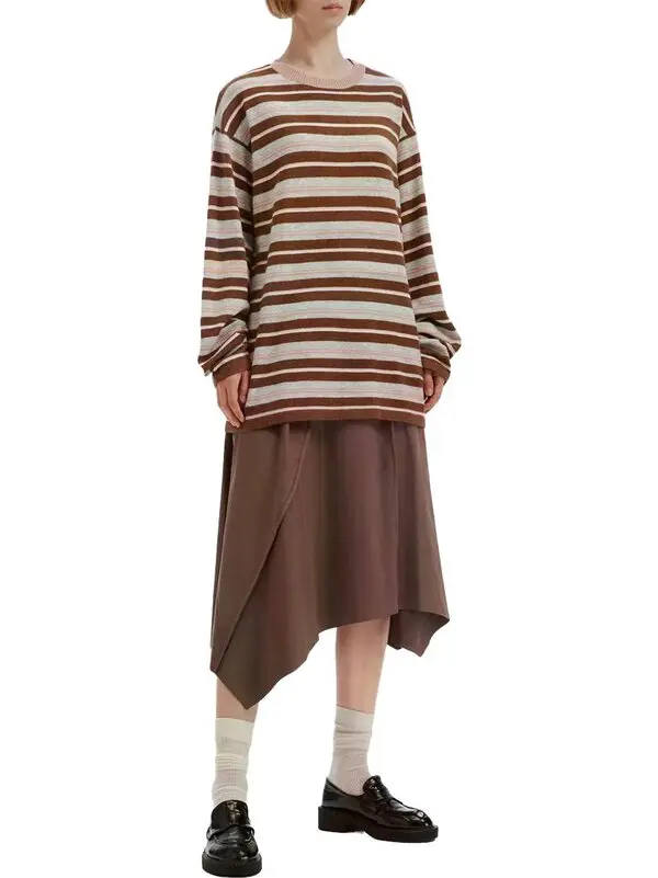 B+AB Striped Sweater - Brown