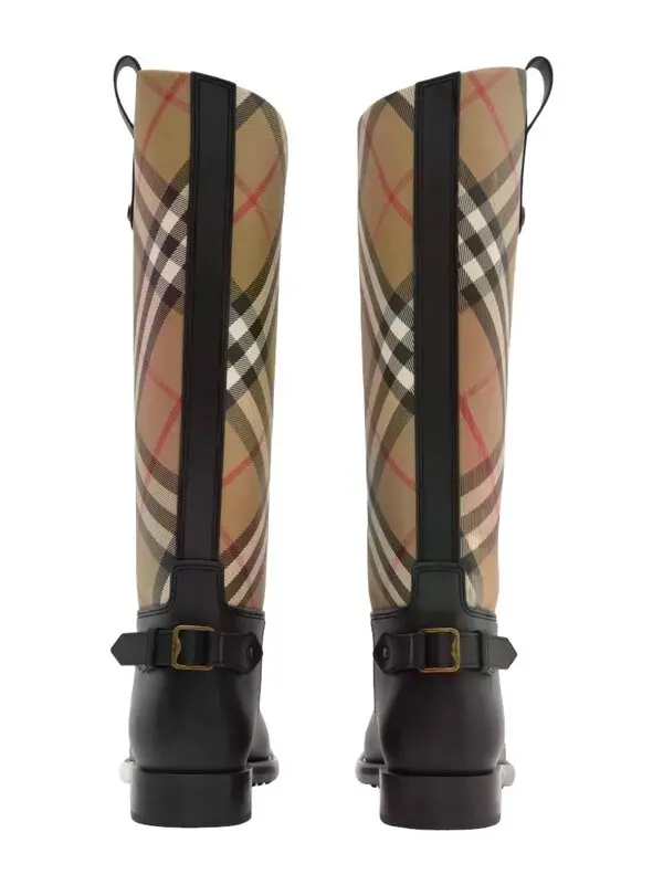 Burberry Check Cavalier Outdoor Boots - Neutrals